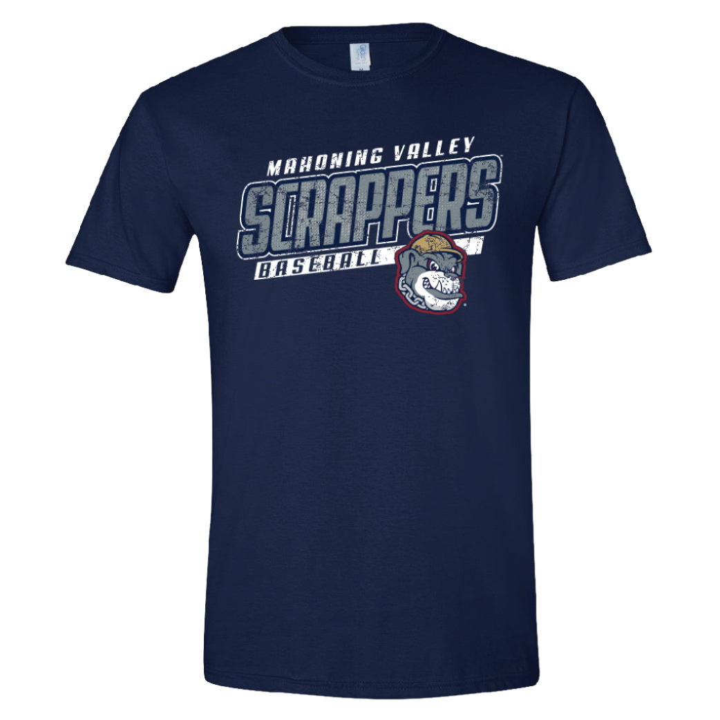 Navy Scrappers Baseball T-Shirt – Mahoning Valley Scrappers Official Store